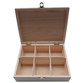 Houten theedoos krans met foto - Gifts & Prints