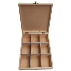 Houten theedoos krans met foto - Gifts & Prints